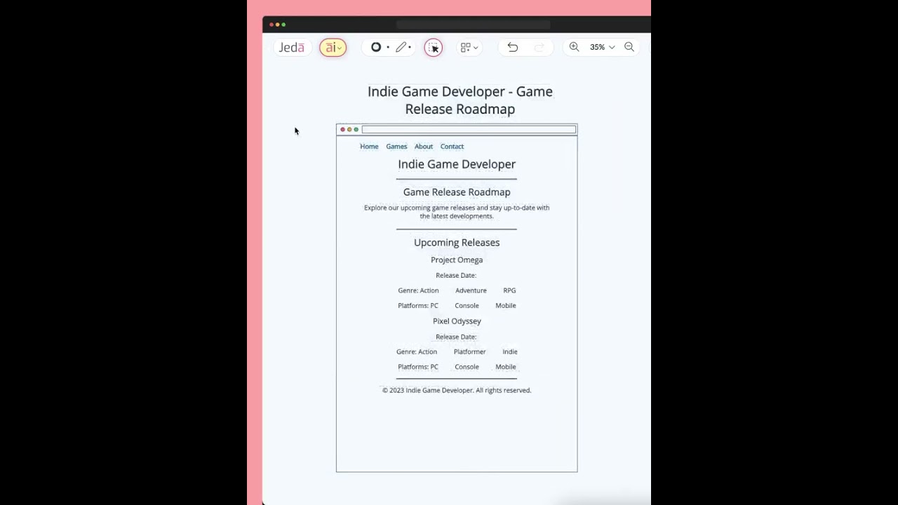 🎭Elevate Your Designs with Generative AI Wireframe.