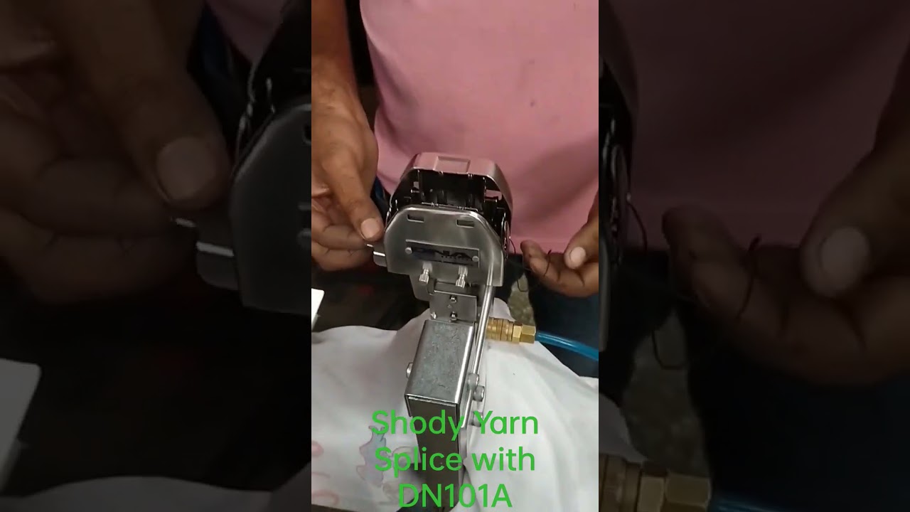 shody yarn splice count 1/14 with dn101a air splicer #dnayarnsplicer #sukhbeerdahiya