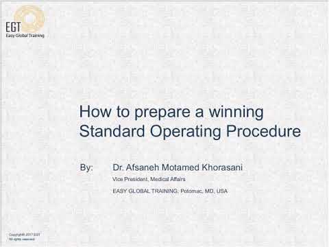How to Prepare a Standard Operating Procedure (SOP)?