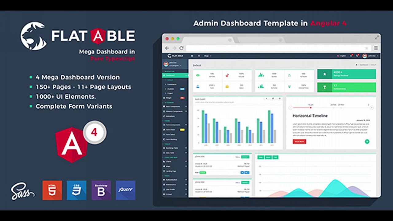 Flat Able - Angular 4 Admin Template | Themeforest Website Templates and Themes