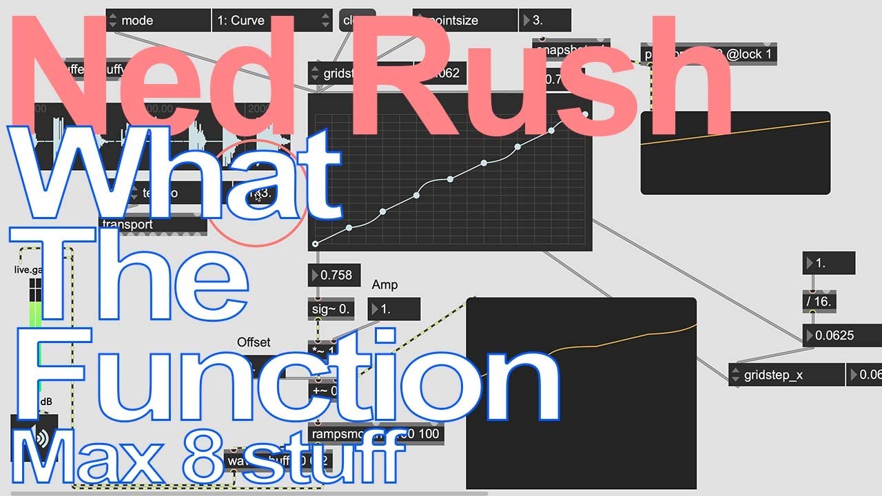 Max MSP Tutorial - The Function Object = Ned Rush
