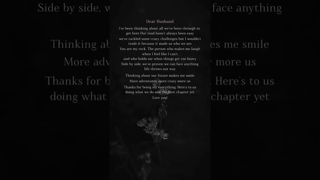 To My Husband, My Love, My Life 💍 | Romantic Quotes for Him