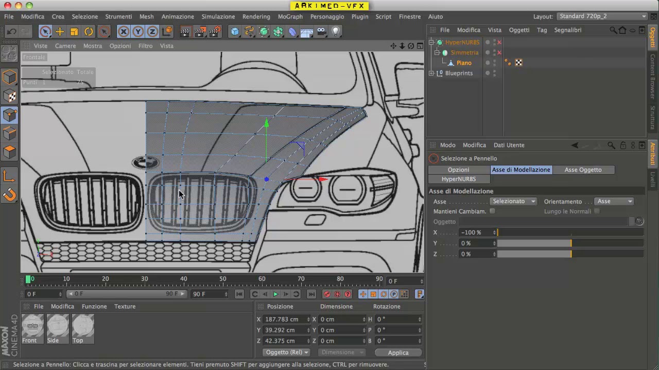 Modellare un cofano - Tutorial - Blog - C4Dzone
