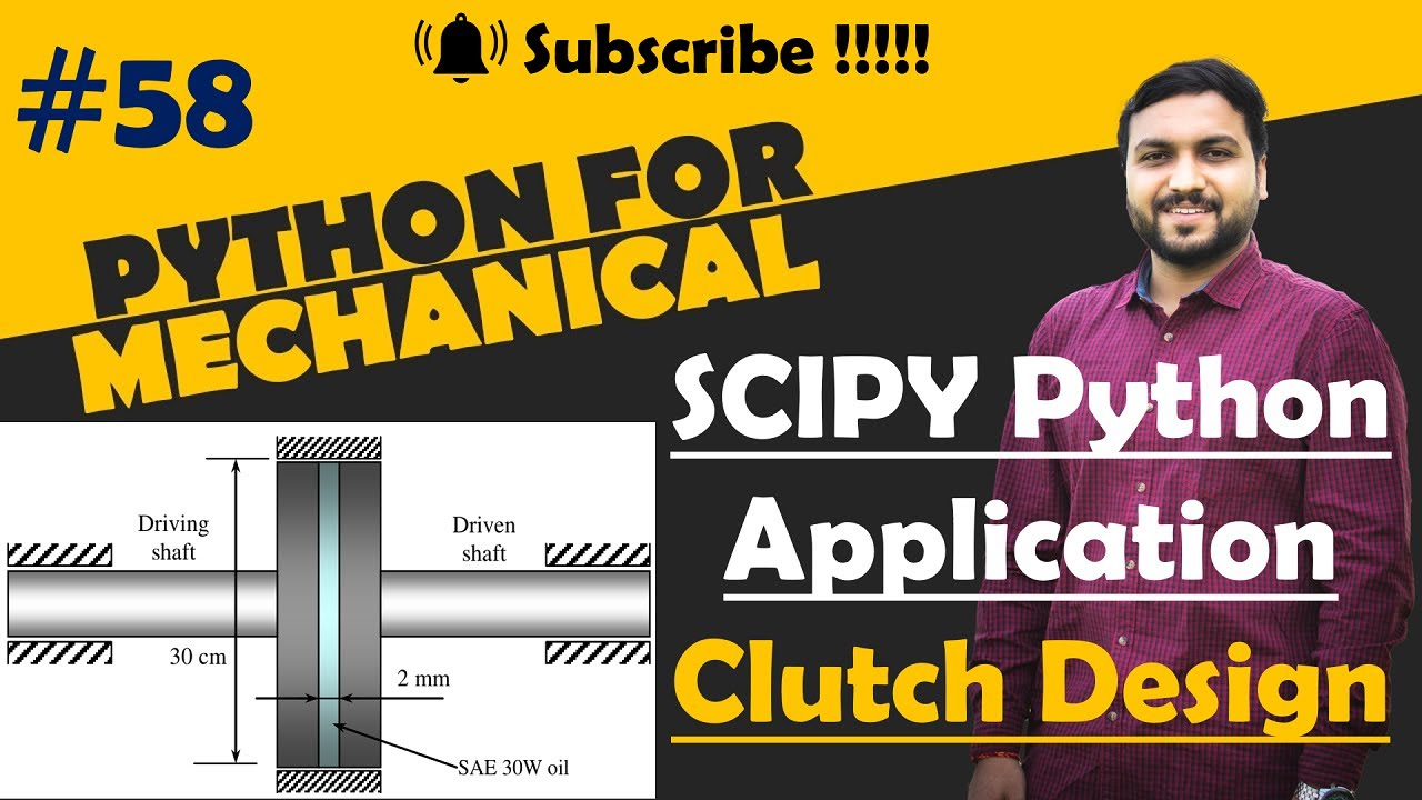 SCIPY integrate | Clutch Design in Python | Python for mechanical engineer | Integration in Python