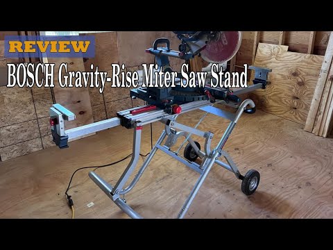 BOSCH Gravity-Rise Miter Saw Stand Review | Watch before ordering!