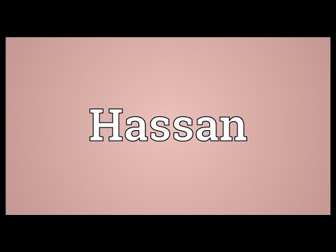 Hassan Meaning