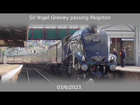 Sir Nigel Greasley with the English Riviera Express at Paignton 03/06/2023