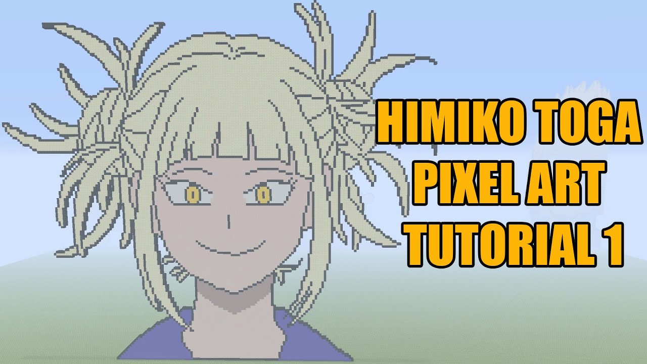 Minecraft Himiko Toga Pixel Art Tutorial 1 (My Hero Academia)