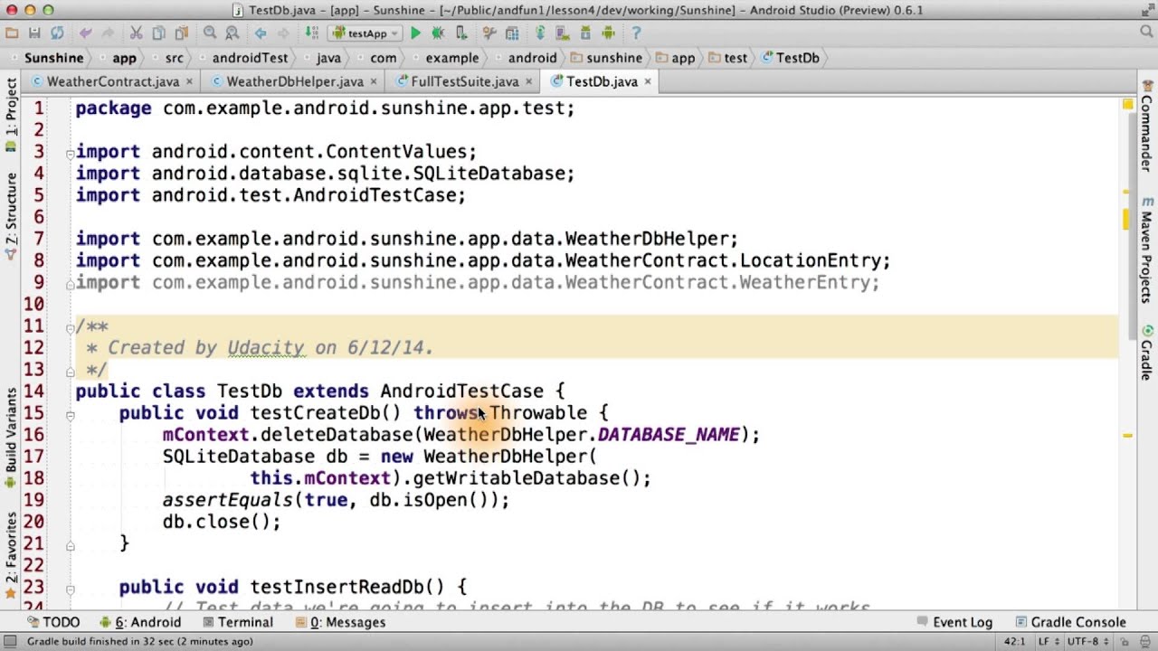 JUnit testing - Developing Android Apps