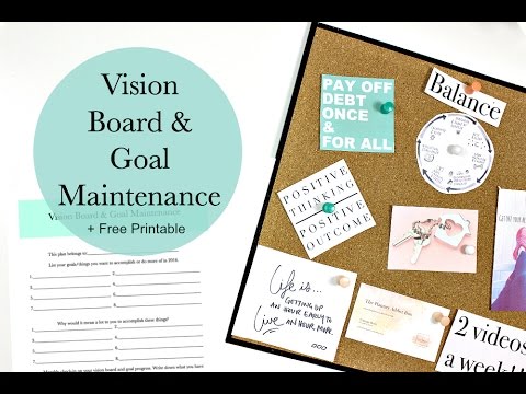 Vision Board & Goal Maintenance + Free Printable