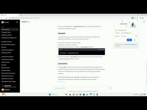 pip list