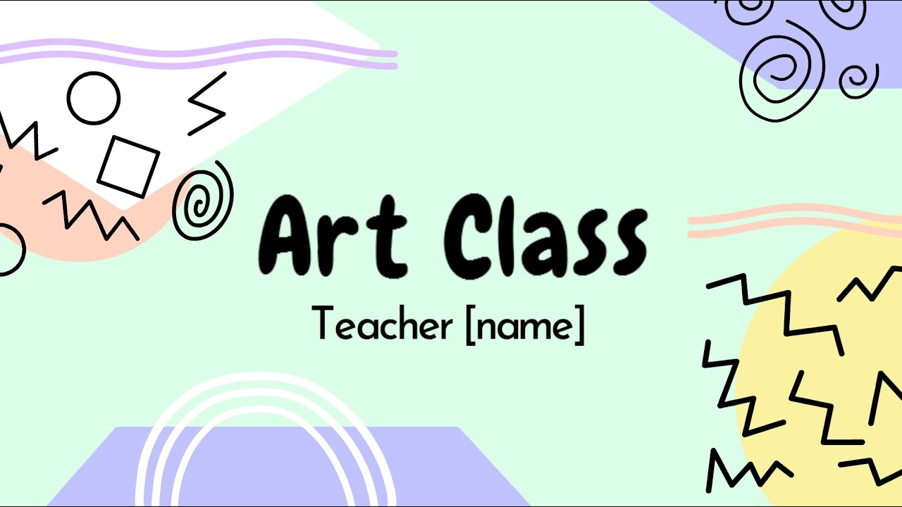 Art Class Video Template | Back to school with VideoScribe