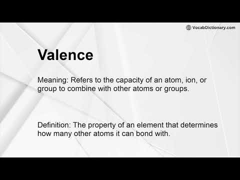 Valence Meaning