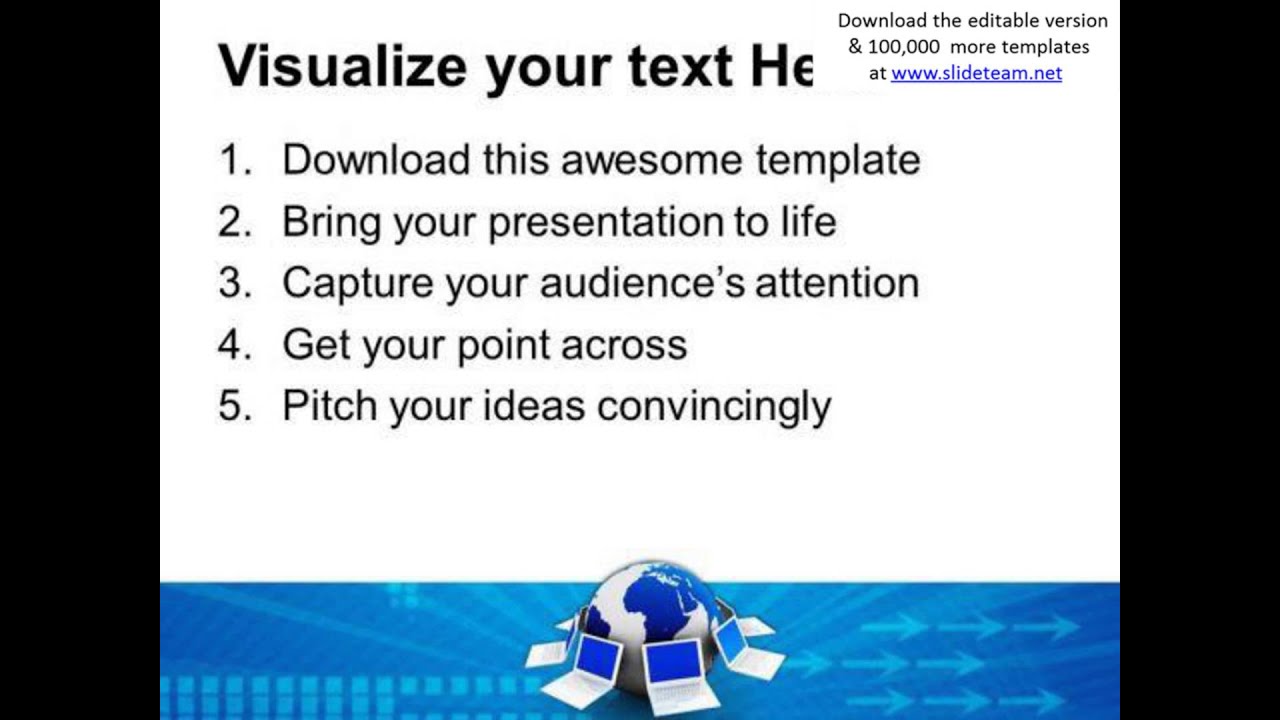 globe and laptop computer powerpoint templates and powerpoint themes 0812