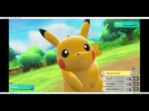 Yuzu emulator 690 Pokémon Let's Go, Pikachu! 60 fps intel 7700hq and gtx 1060