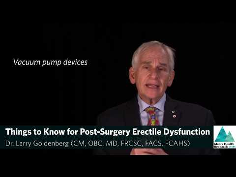 Things to Know for Post-Surgery Erectile Dysfunction