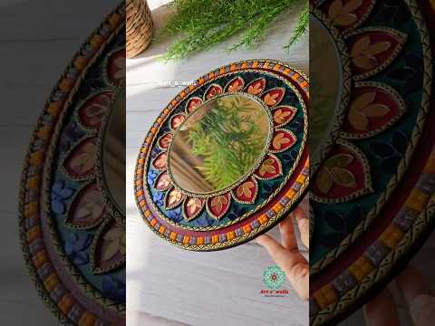 Lippan Art 😍 Mosaics Mirrors,for online Masterclass, Whatsapp on 6382668709 #trending #shorts #diy