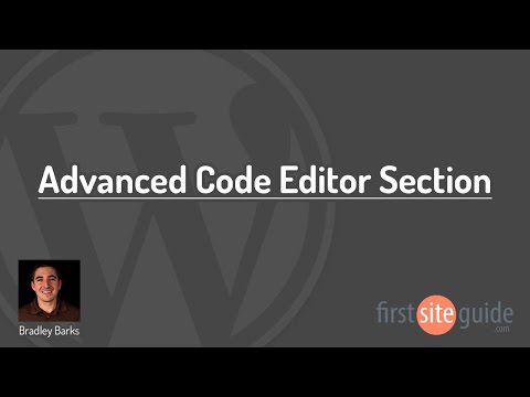 How to Use Advanced Code Editor - WordPress Basics