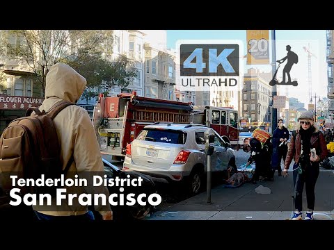 San Francisco 🇺🇸 | Tenderloin District | In-depth Look | 4K Electric Scooter Tour