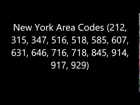 New York area codes