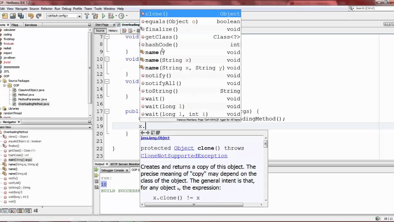 JAVA (OOP) 6: Overloading Method