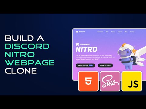 Let's Build A Clone Of The Discord Nitro Website With HTML, SCSS & JavaScript!