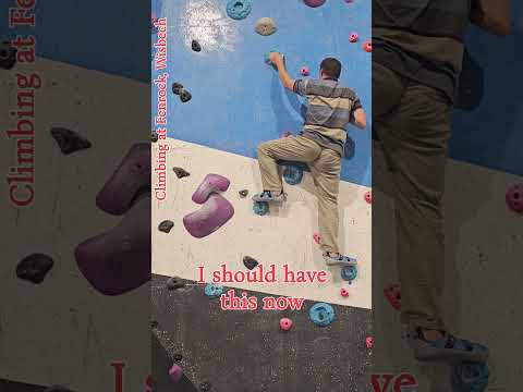 First #climbing session in 20 yrs @ #Fenrock Wisbech. Can I still do this? #rockclimbing #bouldering