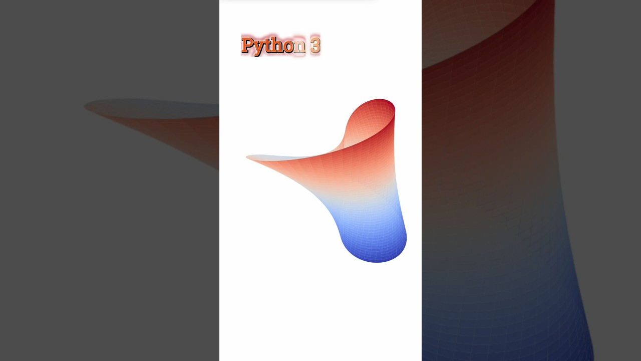 3D Animation in Python using Matplotlib 🔥  #shorts #animation #coding