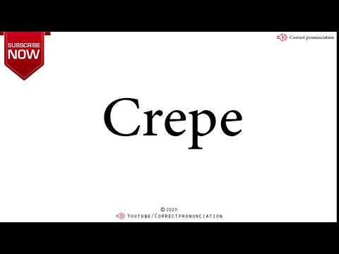 How to Say Crepe - Pronounce it right! #correctpronunciation