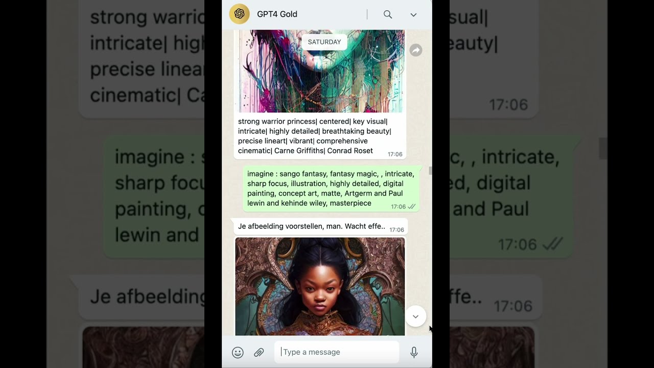 GPT4 Gold more than a normal Chatbot! Use Stable diffusion on WhatsApp