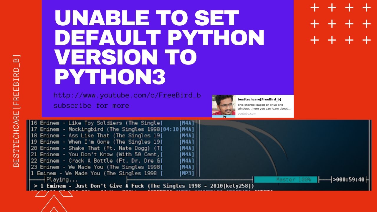 unable to set default python version to python3