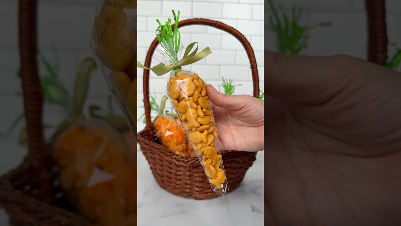 Carrot Snack Bags for Easter 🥕