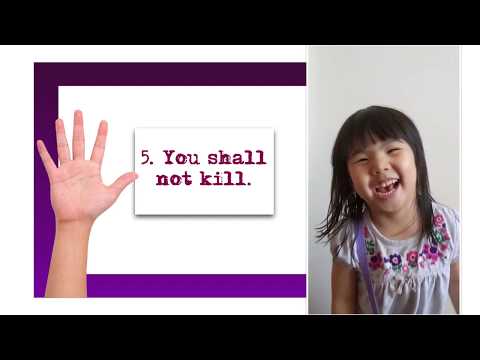 Catholic 10 Commandments for Kids - Easy to Remember with Fingers and Hands