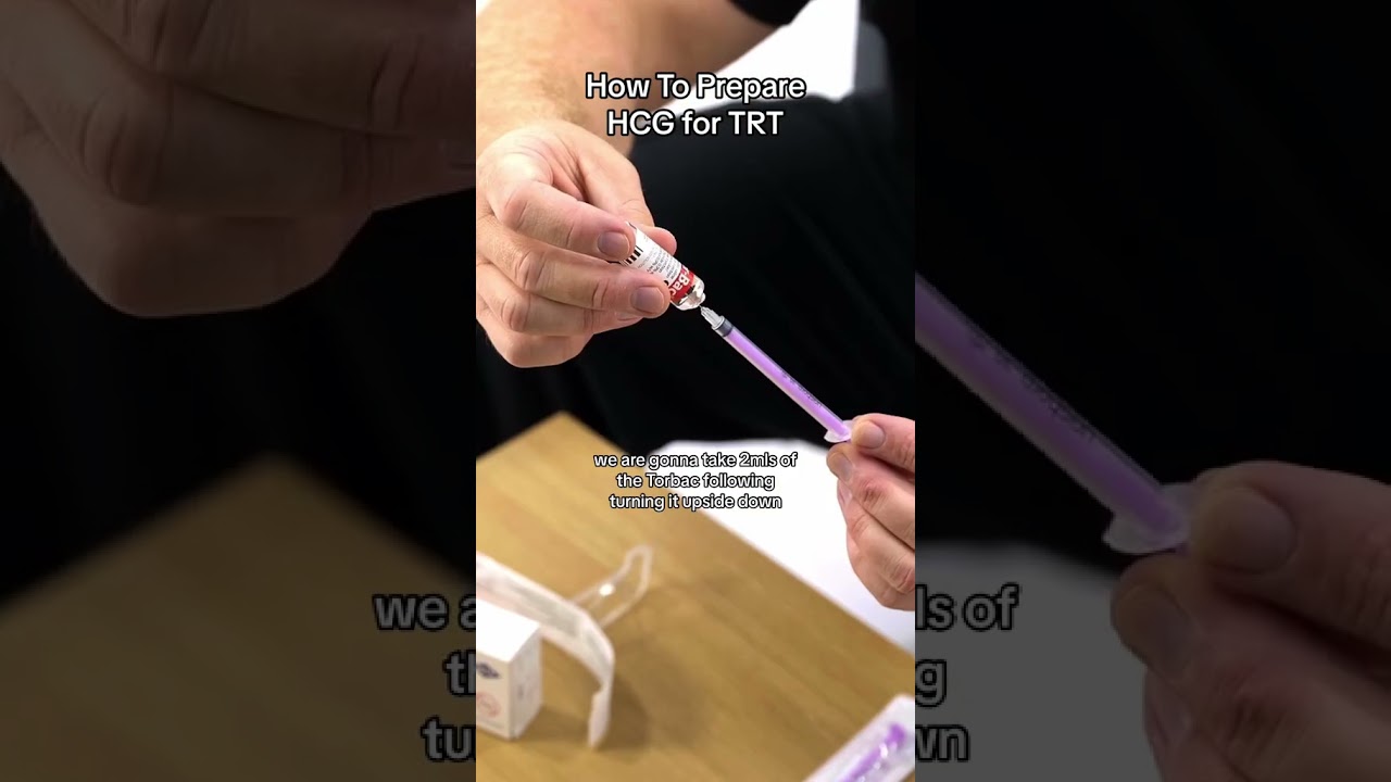 How to prepare HCG for TRT
