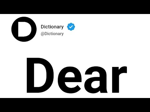 Dear Meaning In English