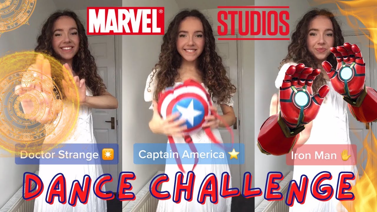 MARVEL AVENGERS DANCE CHALLENGE! Viral TikTok Trend 💫 #shorts #curlyhair #dance #marvel #avengers