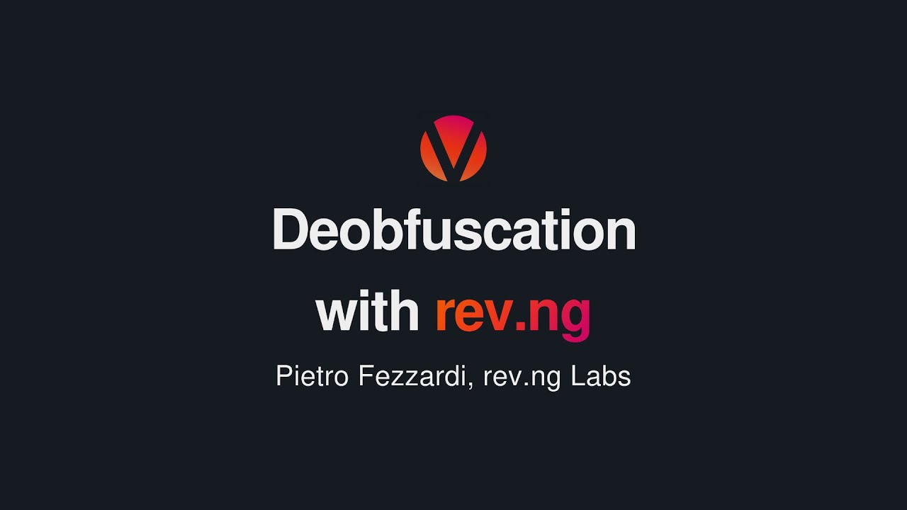 Deobfuscation with rev.ng