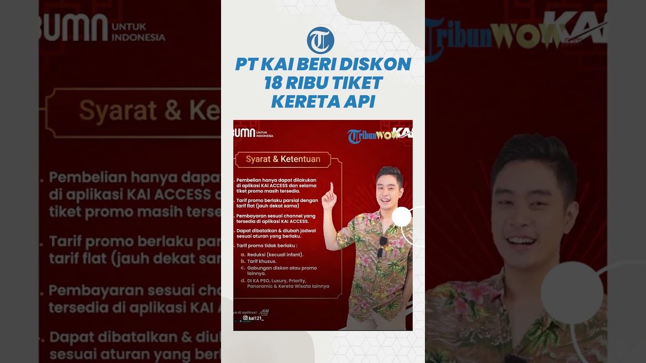PT KAI Beri Diskon untuk 18 Ribu Tiket Kereta Api, Tiket Eksekutif Cuma Rp 200 Ribu, Intip ...