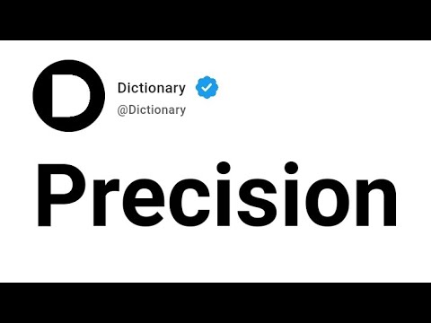 Precision Meaning In English