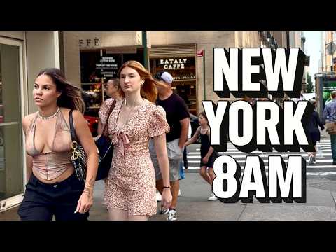 Here's What Happens in Midtown NYC Before 9AM | NYC Walking Tour 4K