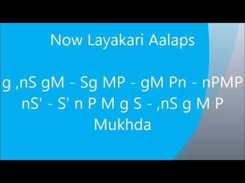 Madhu Kauns (рд░рд╛рдЧ рдордзреБрдХреМрдВрд╕) Trital drut Tutorial - Mora laage na jiya