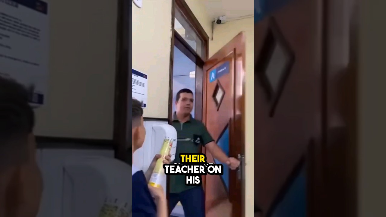 They surprises their teacher on his birthday then this happened! 😨