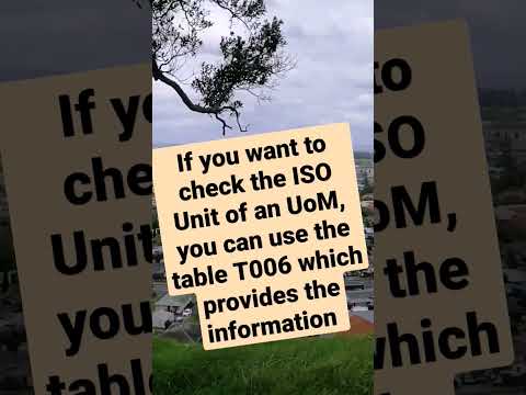 How to find the ISO Unit of Measure for any Unit of Measure? Some FUN with NZ Scenery