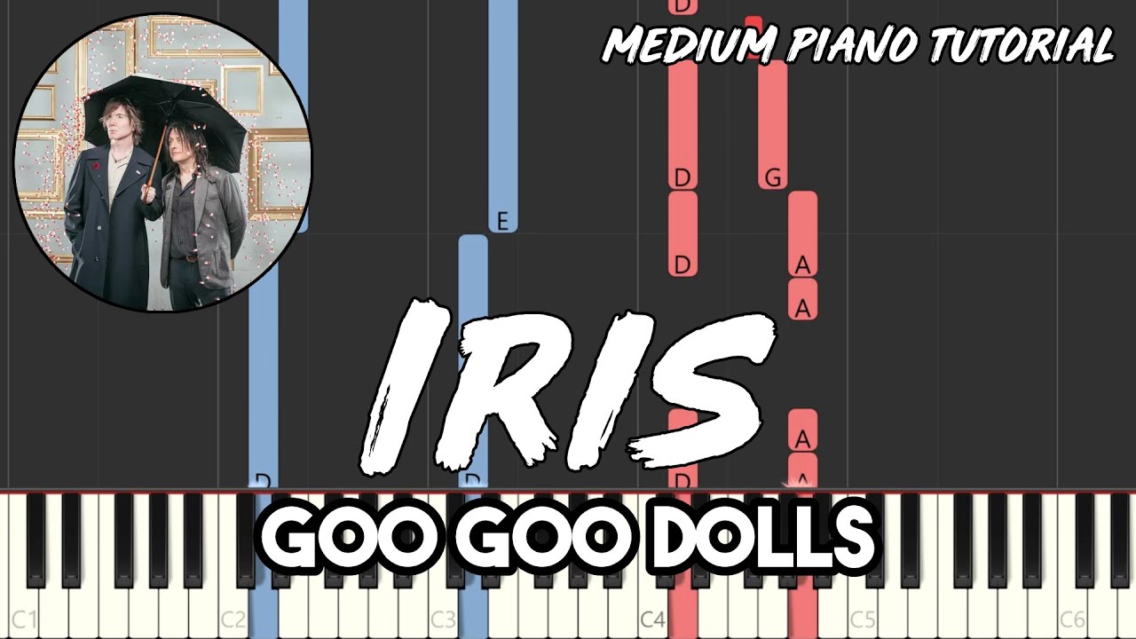 Iris by Goo Goo Dolls (Medium Piano Tutorial)