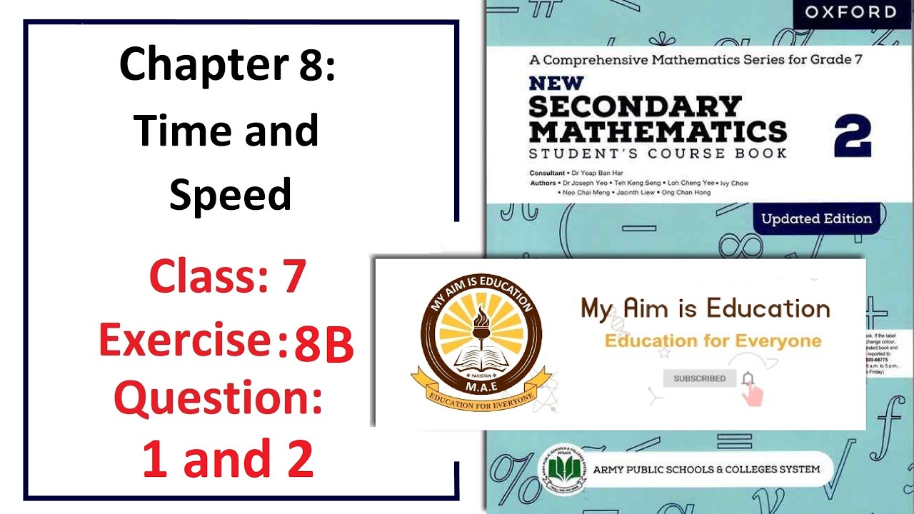 Understanding Speed and Distance: A Comprehensive Guide to Exercise 8B Questions 1 and 2 | Galaxy.ai