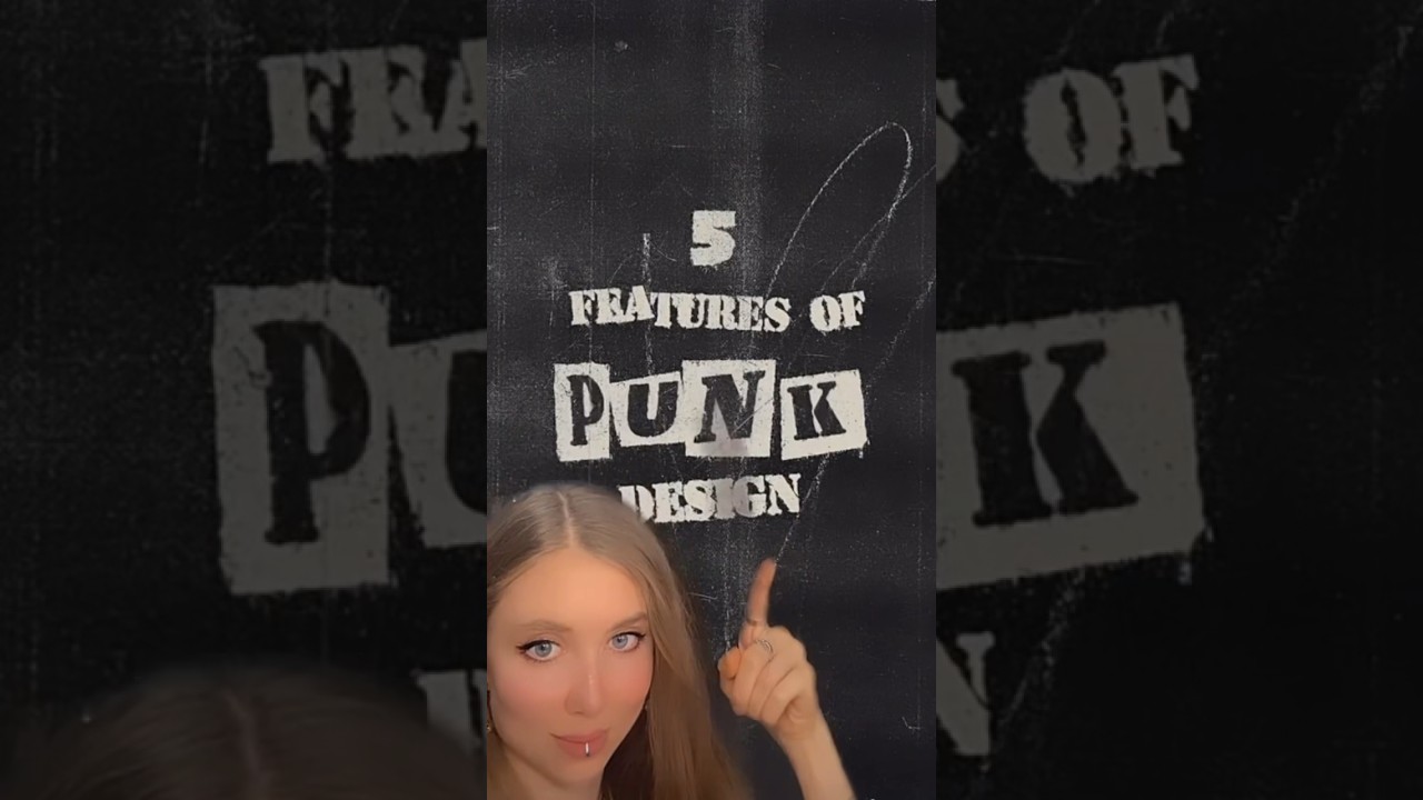 5 Features of Punk Design #shorts #graphicdesign #typography