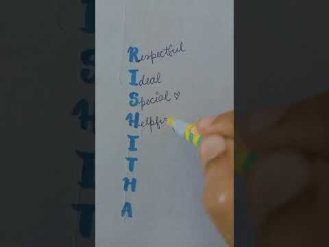 Full form of name "Rishitha" #kpop #drip #fullform