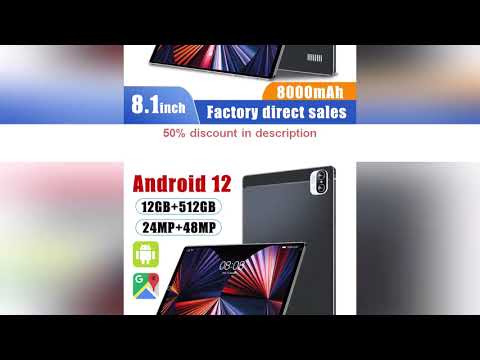 #2023 Gobal Version X5 Android Tablet Pc 8 Inch Android 12 12GB 512GB Deca Core GPS WPS 5G WIFI B