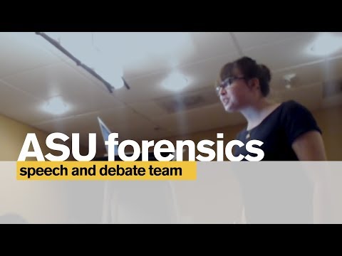 ASU forensics speech and debate team