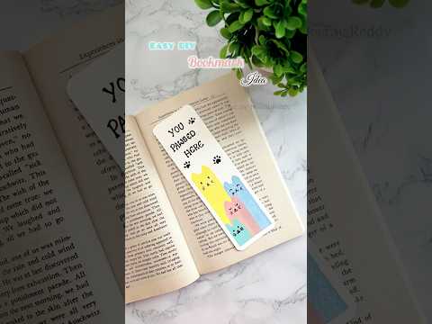 Cute and Easy DIY Bookmark idea #bookmark #art #diy #easy #aesthetic #tutorial #craft